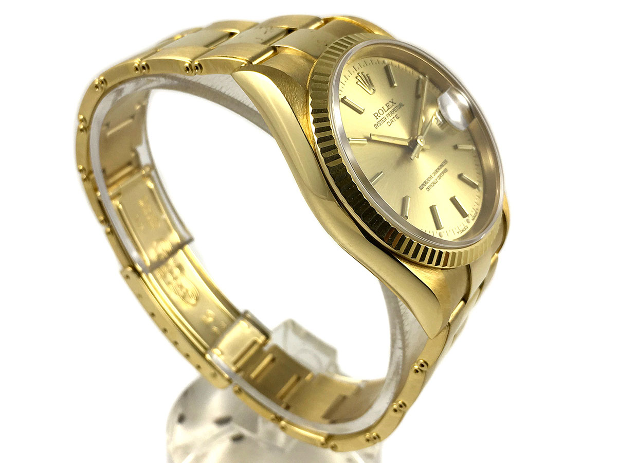 RELOJ Rolex Oyster Perpetual Date 15238 Riveted Bracelet - compramos y ...