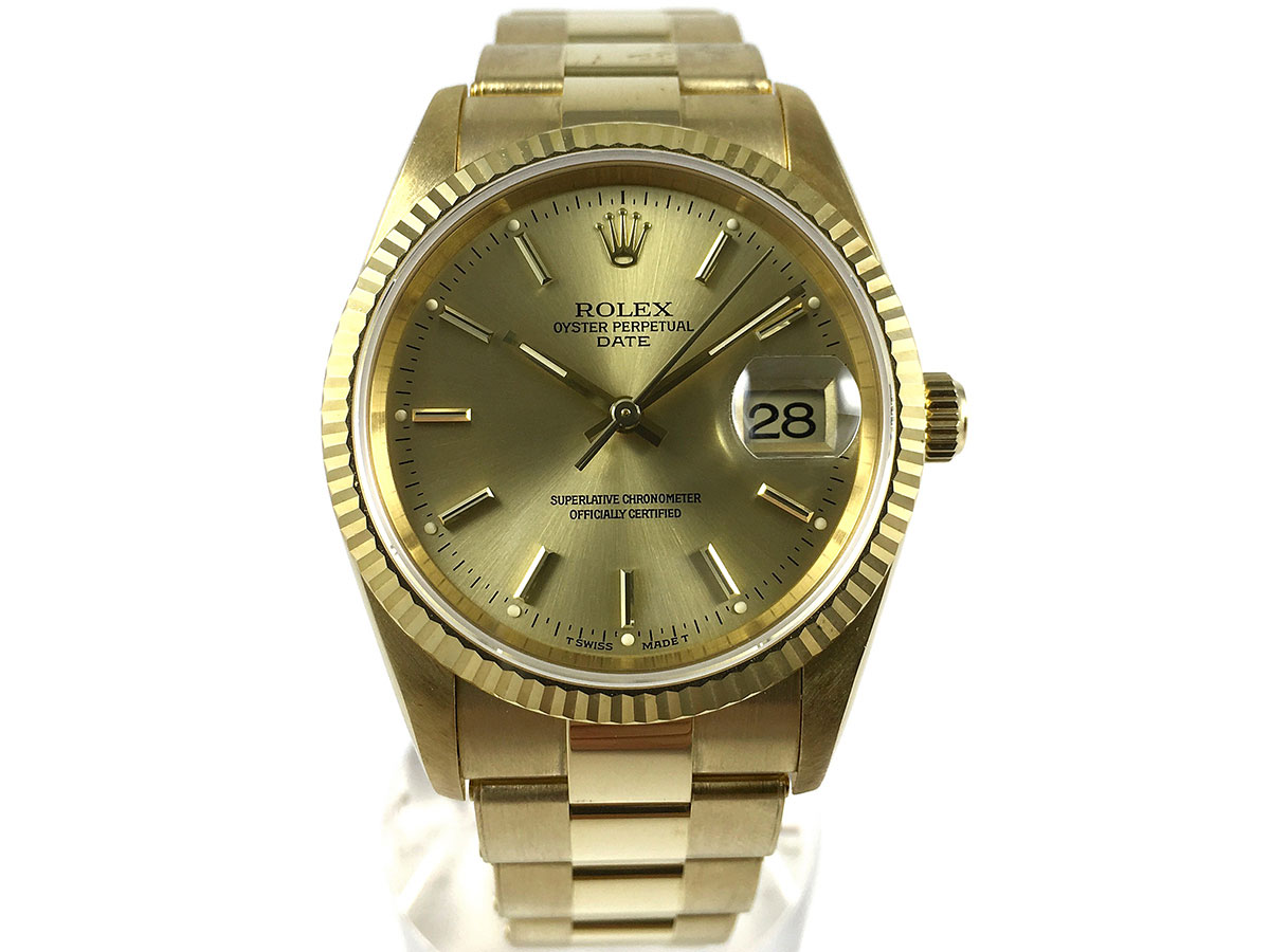 RELOJ Rolex Oyster Perpetual Date 15238 Riveted Bracelet - compramos y ...