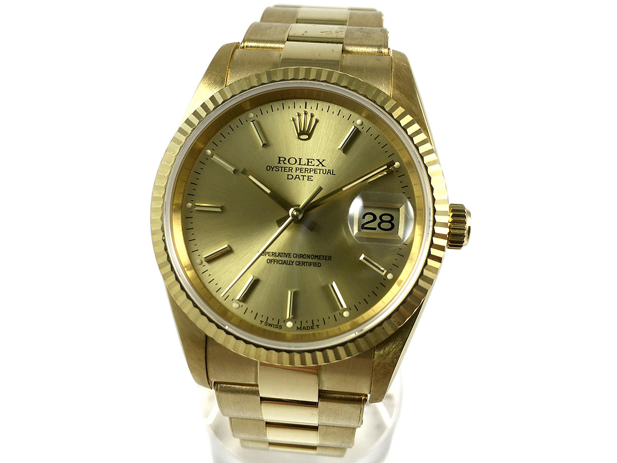 RELOJ Rolex Oyster Perpetual Date 15238 Riveted Bracelet - compramos y ...